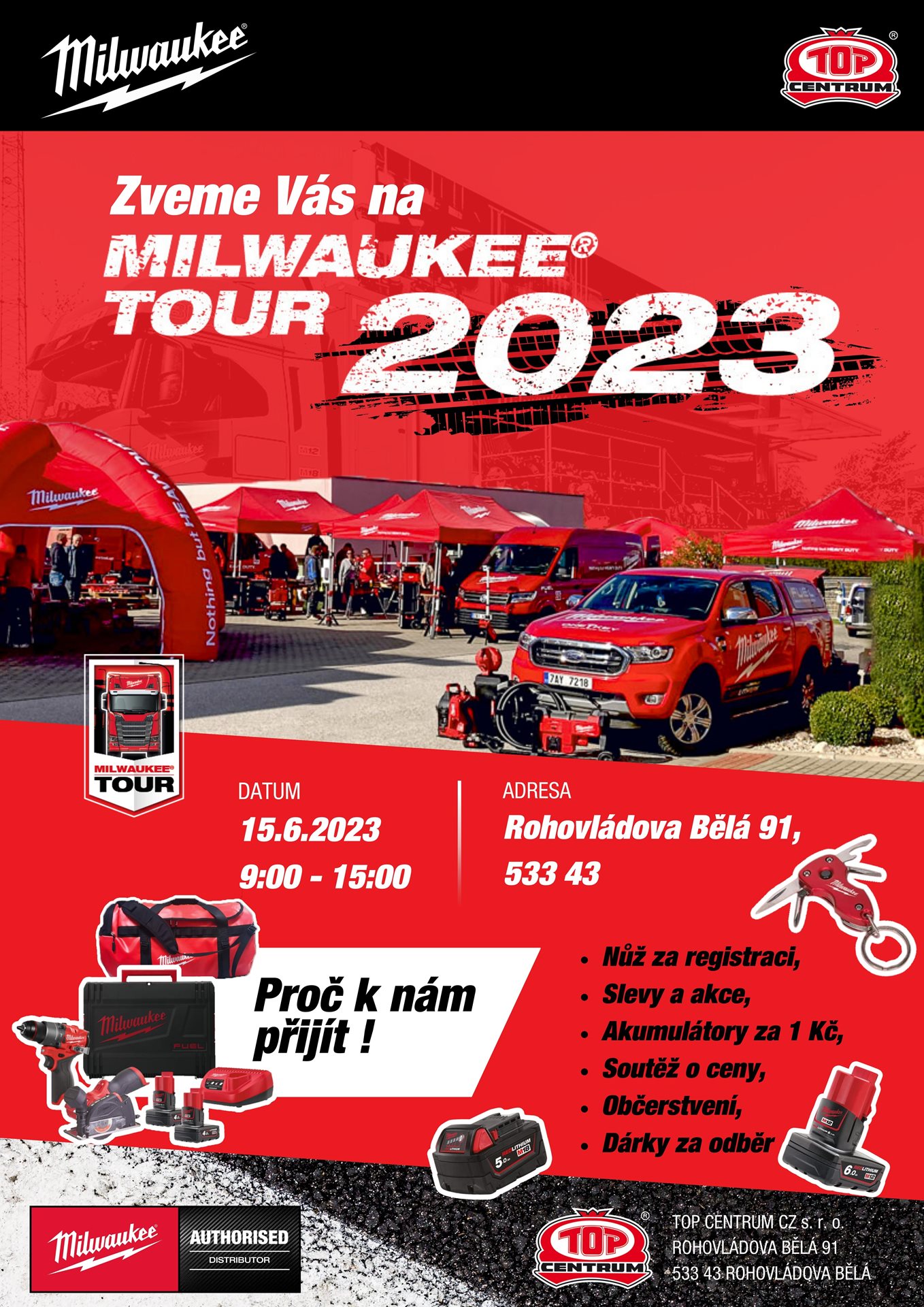 Milwaukee Tour 2023 | Topcentrum.cz